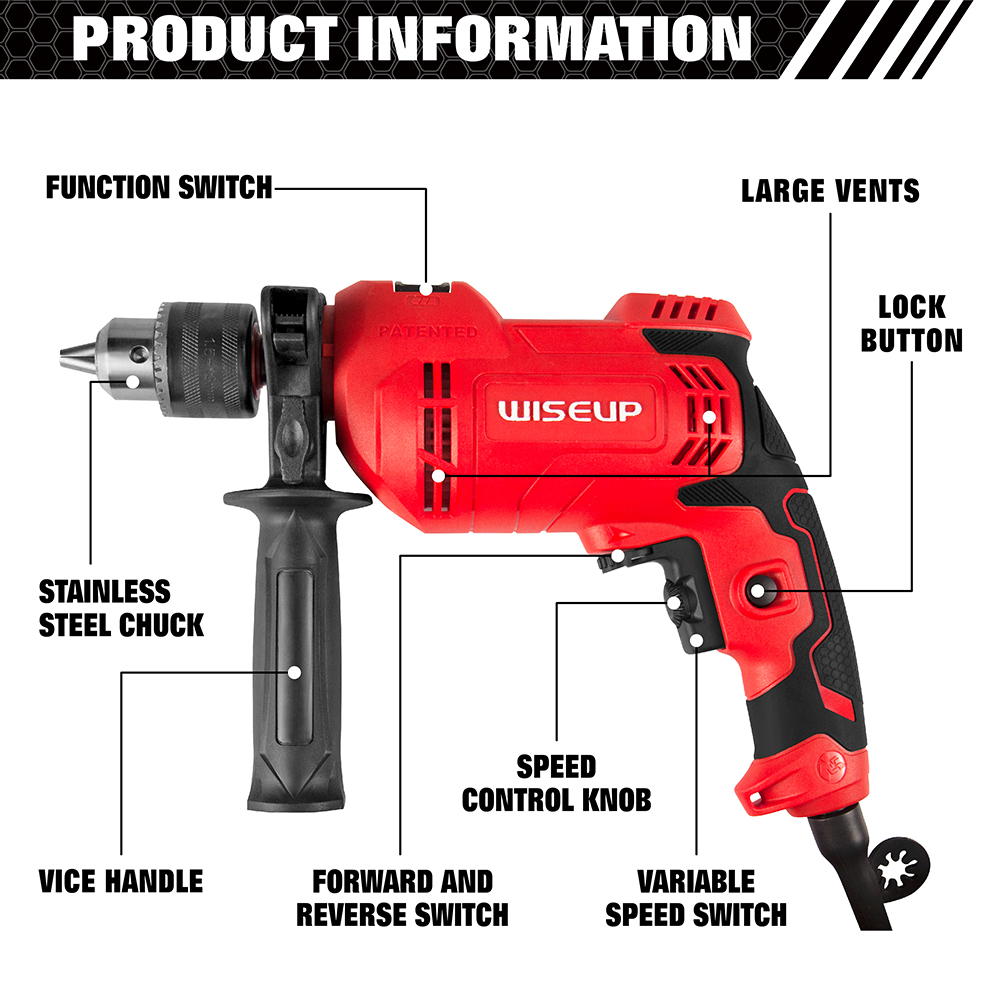 IMPACT DRILL（710W） - Wiseup tools