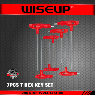 7PCS T HEX KEY SET - Wiseup tools
