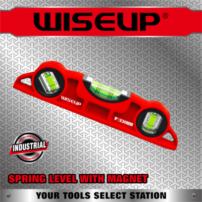 SPRING LEVEL WITH MAGNET - Wiseup tools